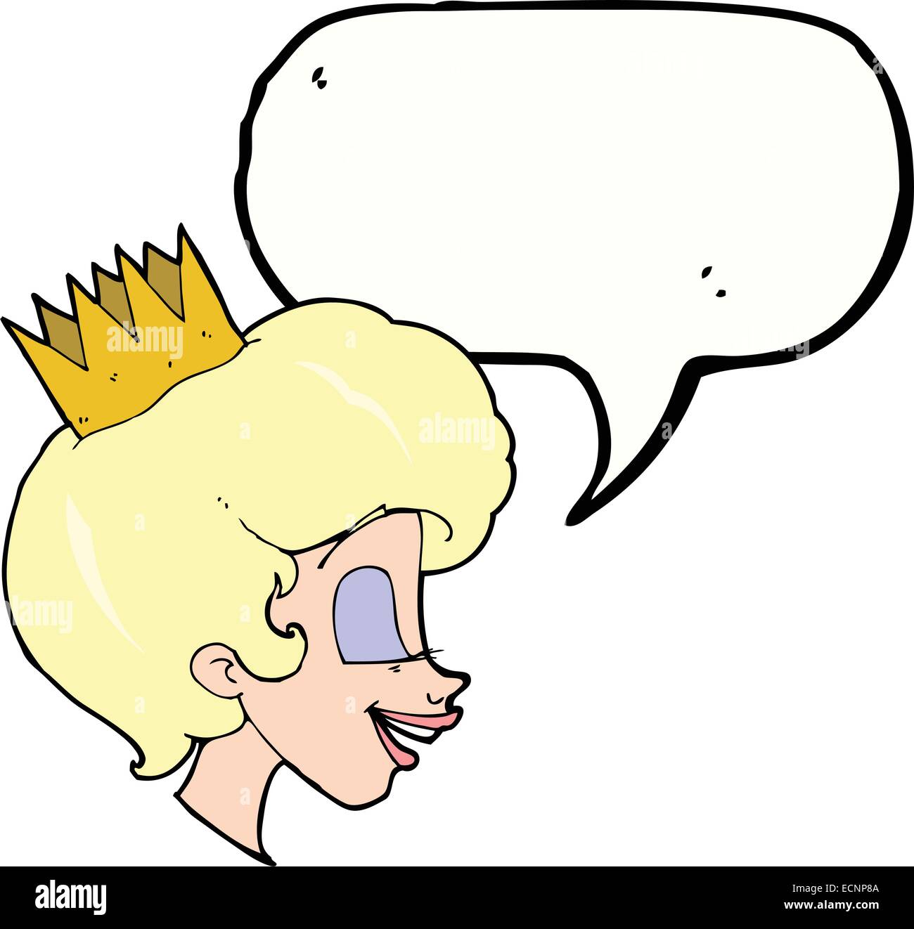 Cute cartoon princess speech hi-res stock photography and images - Alamy