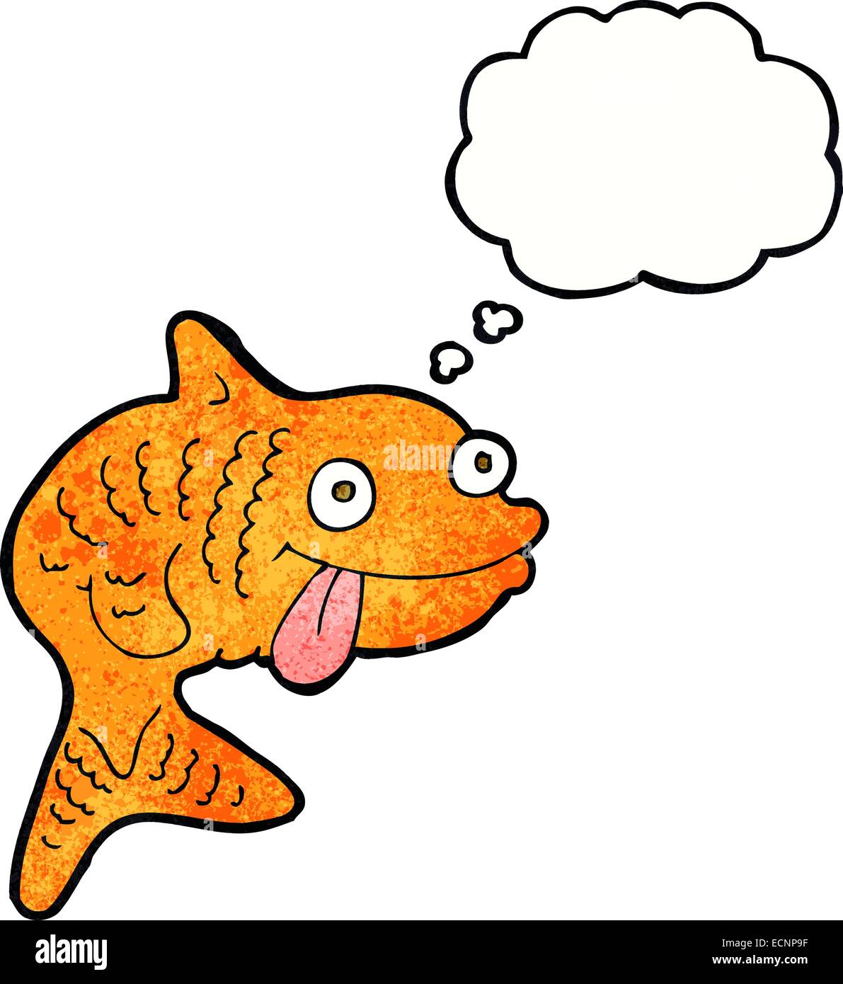 cartoon fish with thought bubble Stock Vector Image & Art - Alamy