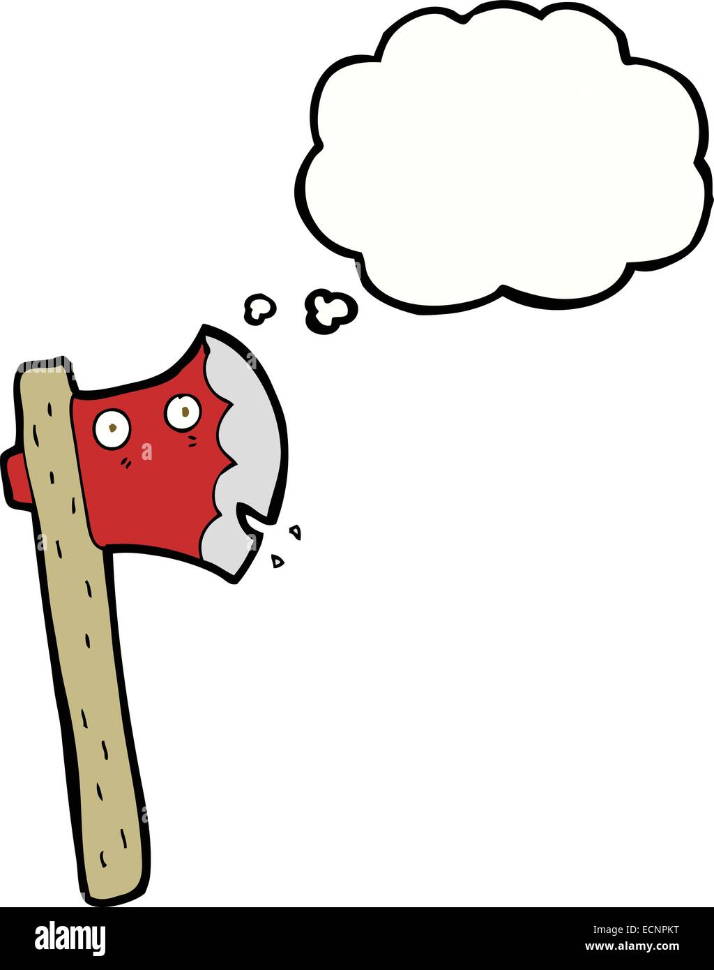 cartoon axe with thought bubble Stock Vector Image & Art - Alamy