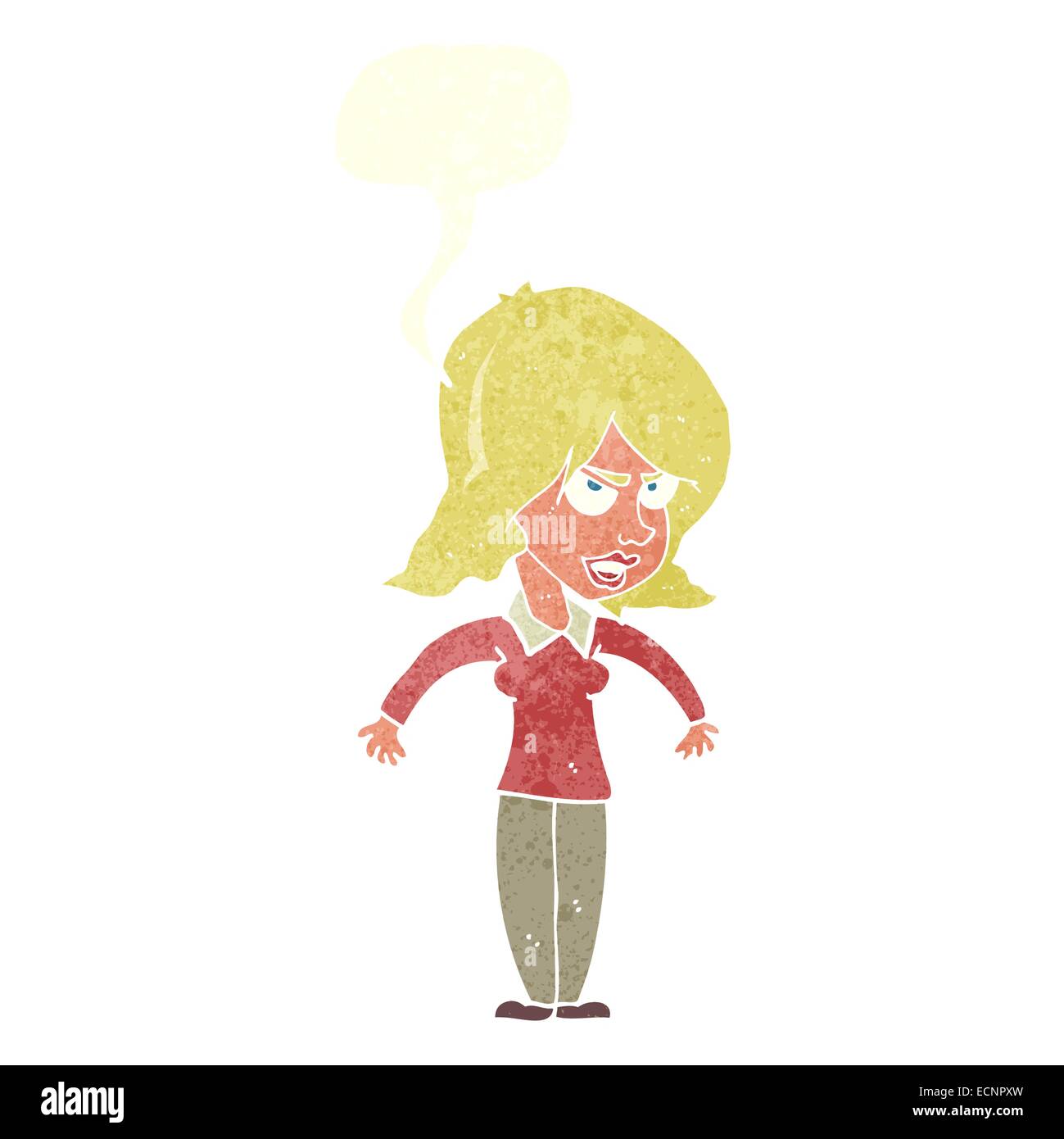 Cartoon Mean Woman Cut Out Stock Images & Pictures - Alamy