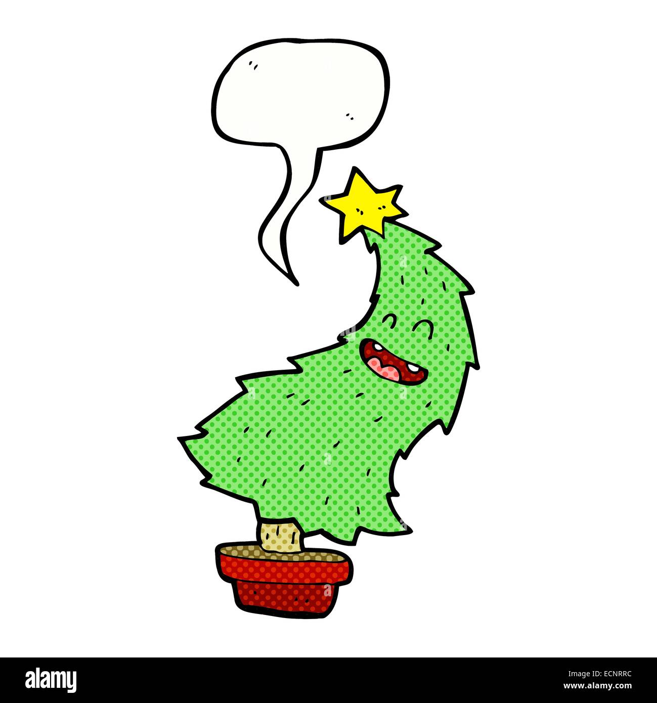 Cartoon dancing christmas tree bubble Stock Vector Images - Alamy