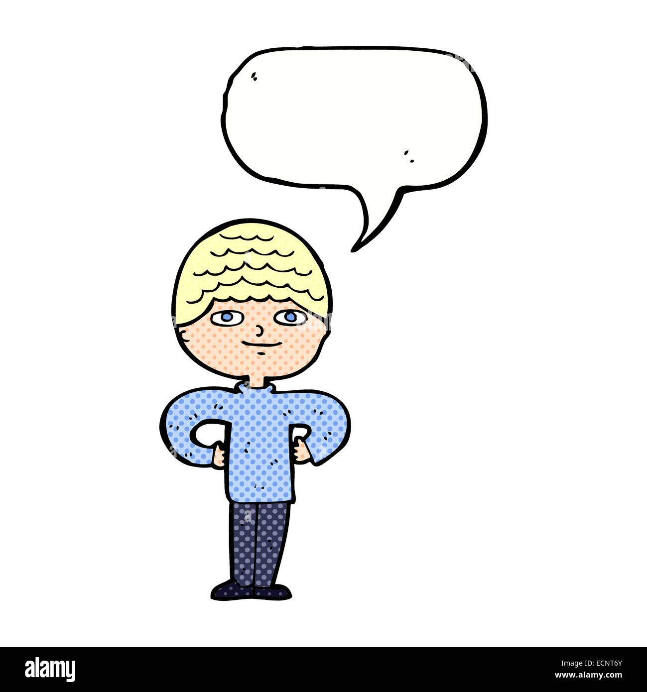 cartoon proud man with speech bubble Stock Vector Image & Art - Alamy