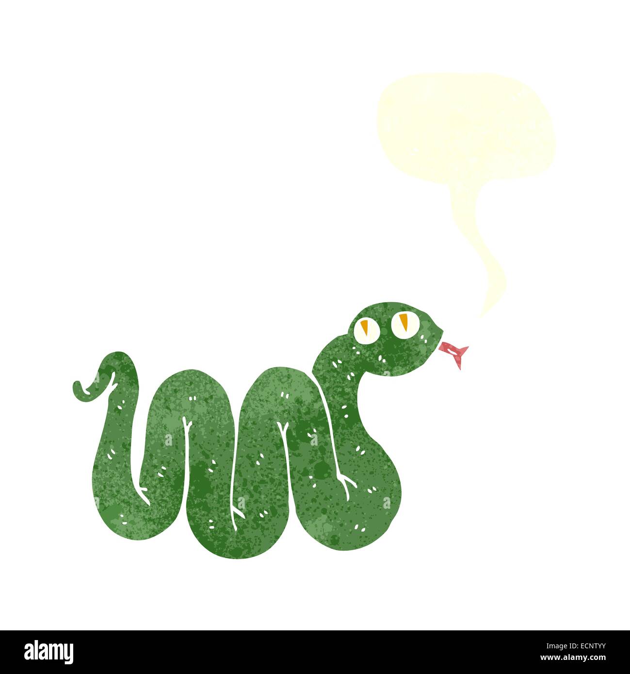 funny cartoon snake with speech bubble Stock Vector Image & Art - Alamy