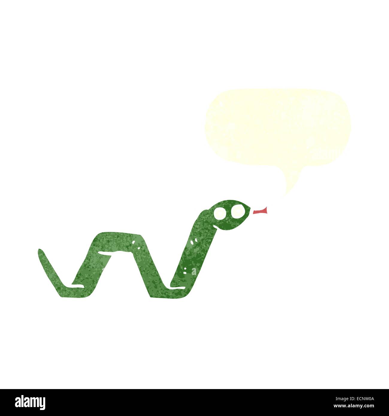 funny cartoon snake with speech bubble Stock Vector Image & Art - Alamy