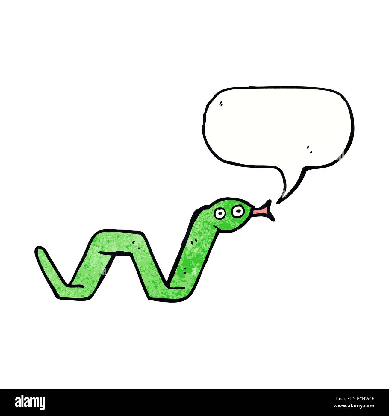 funny cartoon snake with speech bubble Stock Vector Image & Art - Alamy