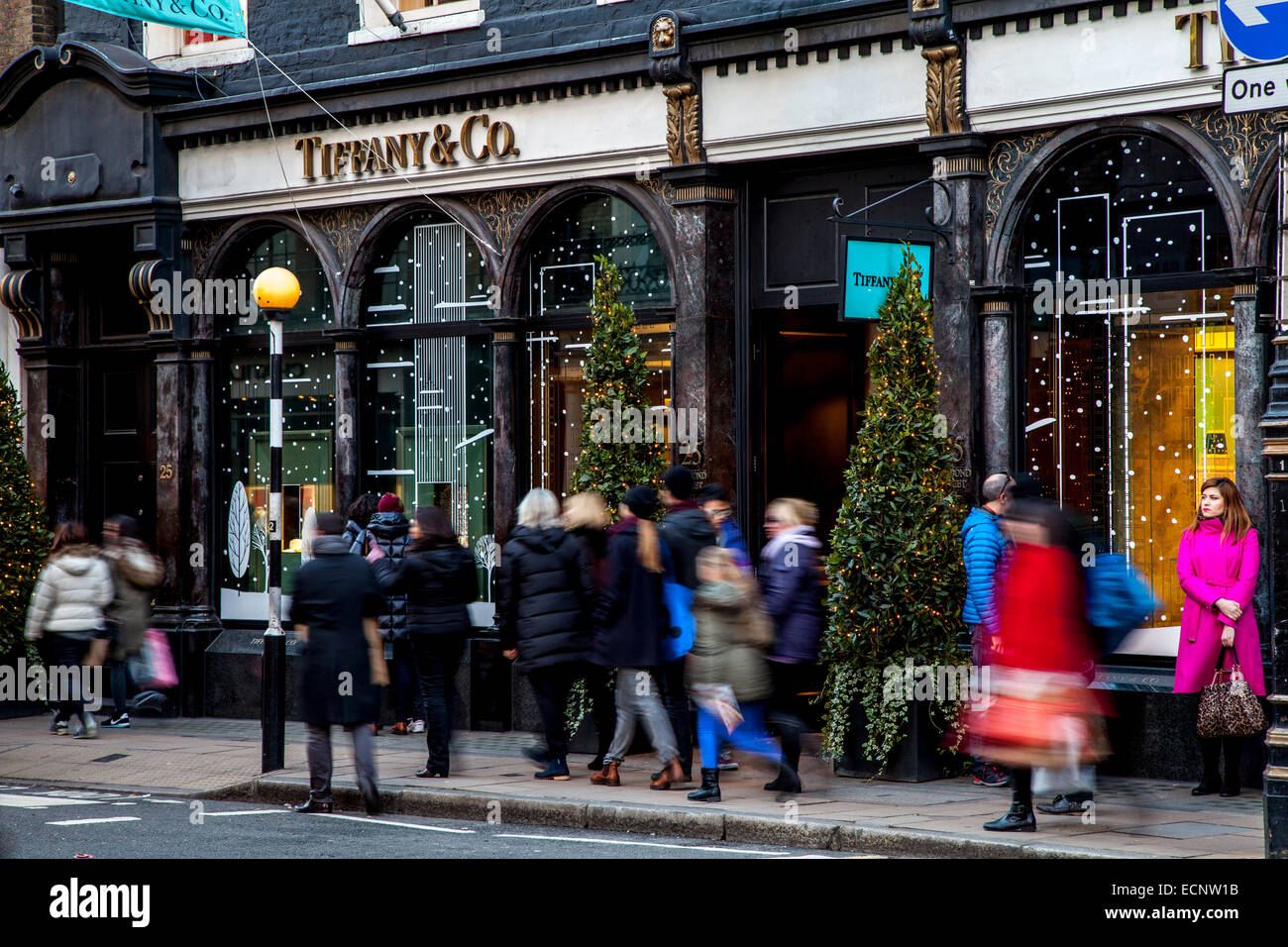 The Tiffany & Co Store In Old Bond Street, London, England Stock Photo ...