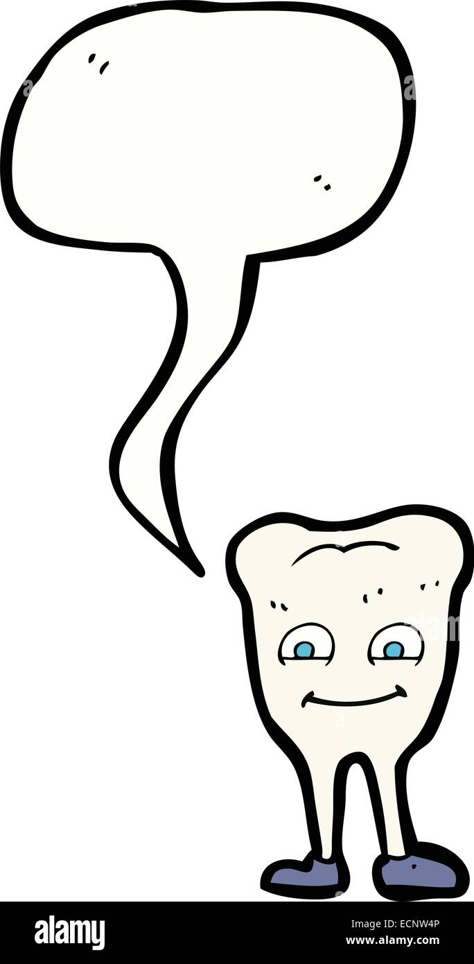 cartoon tooth with speech bubble Stock Vector Image & Art - Alamy