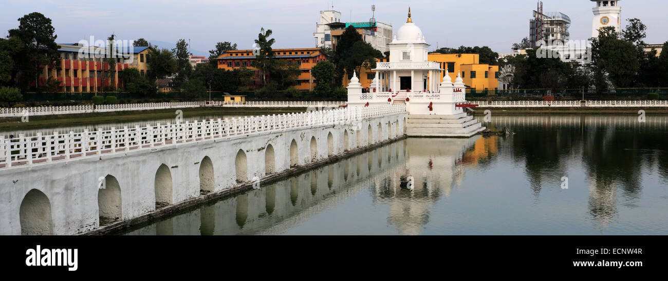 The queens pond at Rani Pokhari temple, also known as Nhu Pukhu ...