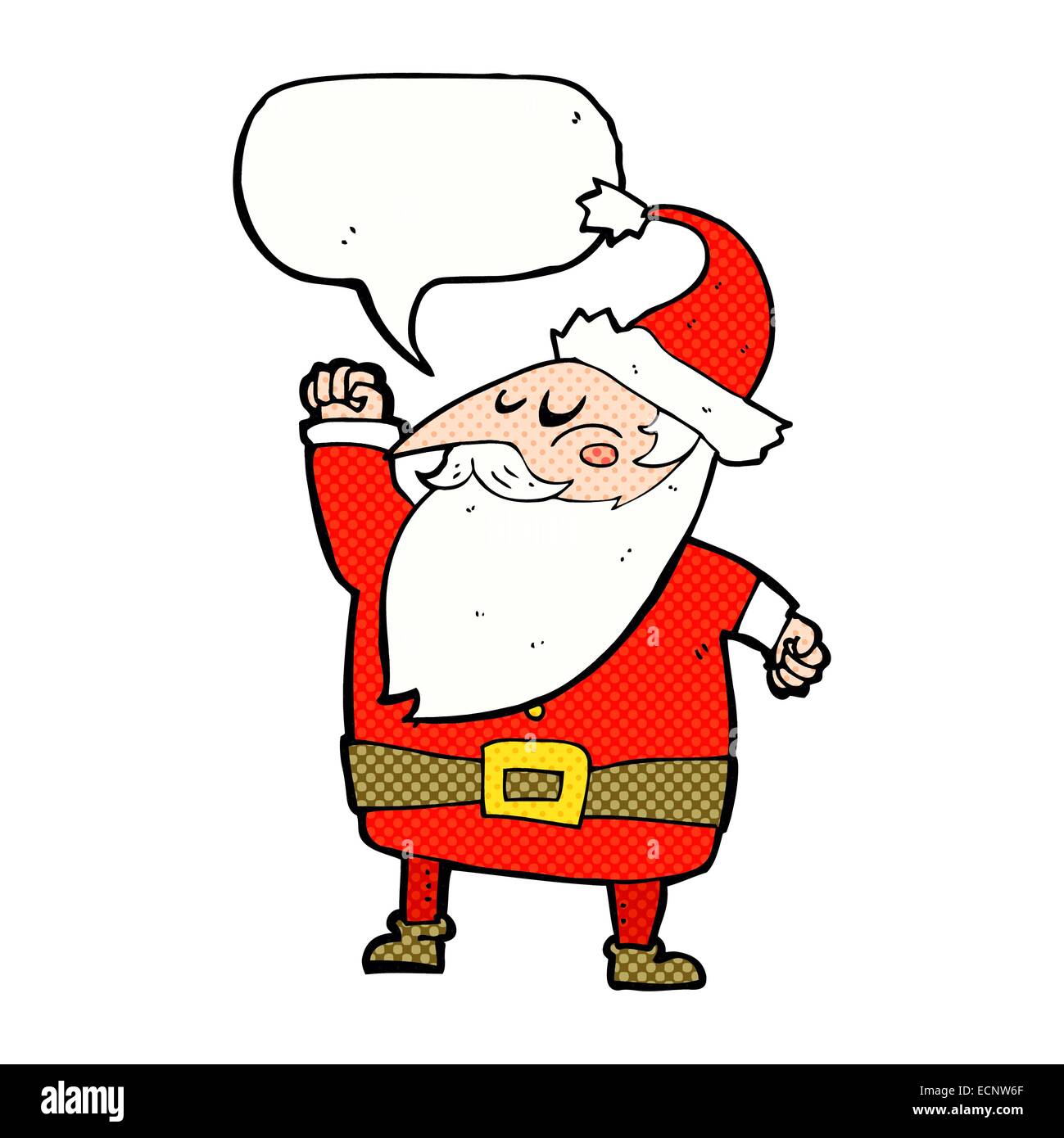 Cartoon santa claus punching hi-res stock photography and images - Alamy