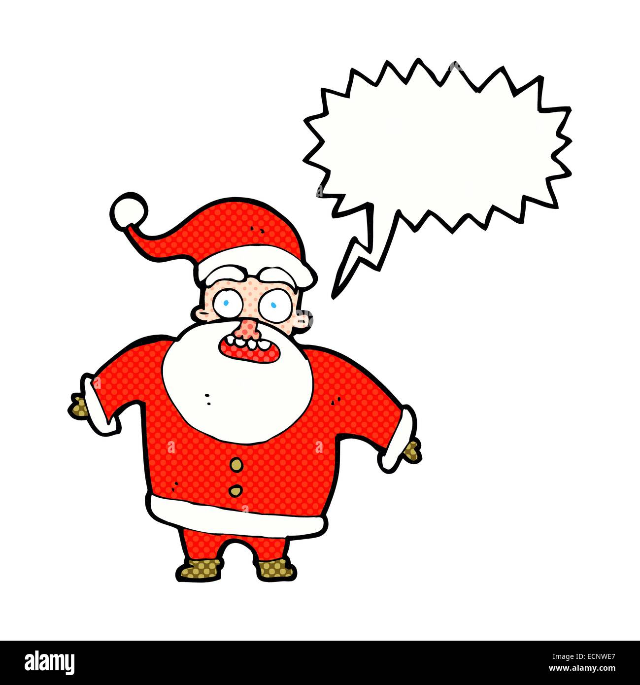 Cartoon shocked santa claus hi-res stock photography and images - Alamy
