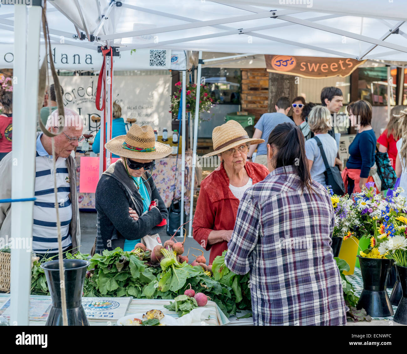 Boulder County Farmers Market. Colorado. USA Stock Photo - Alamy