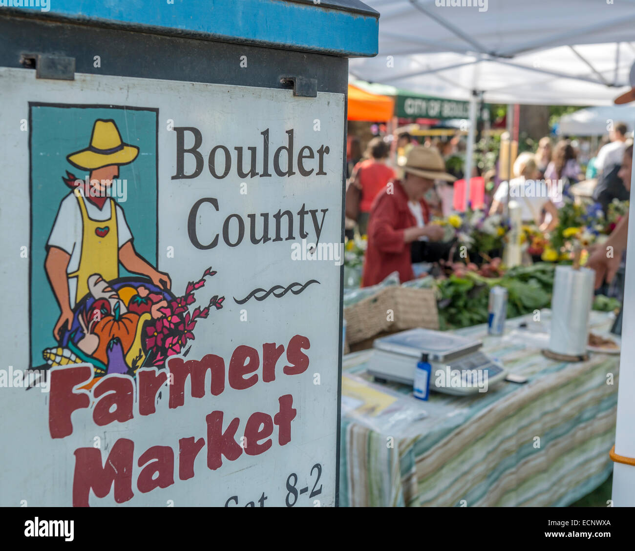 Boulder County Farmers Market. Colorado. USA Stock Photo - Alamy