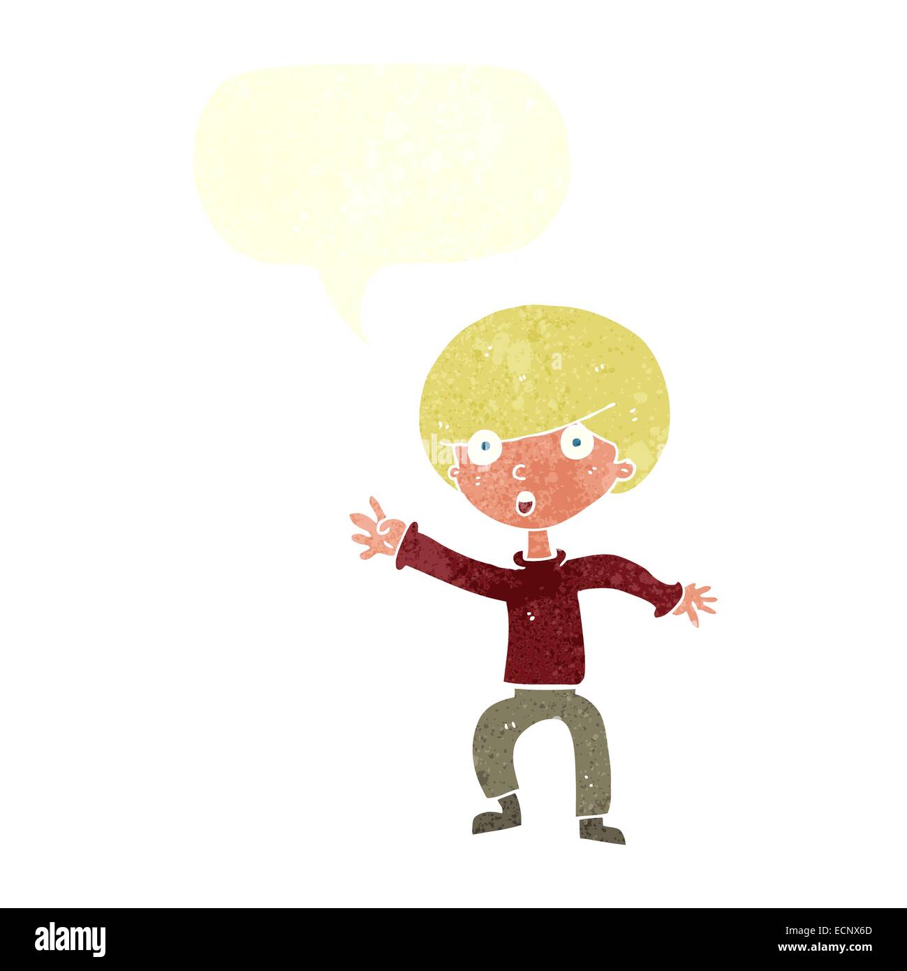 Cartoon panicking boy hi-res stock photography and images - Alamy