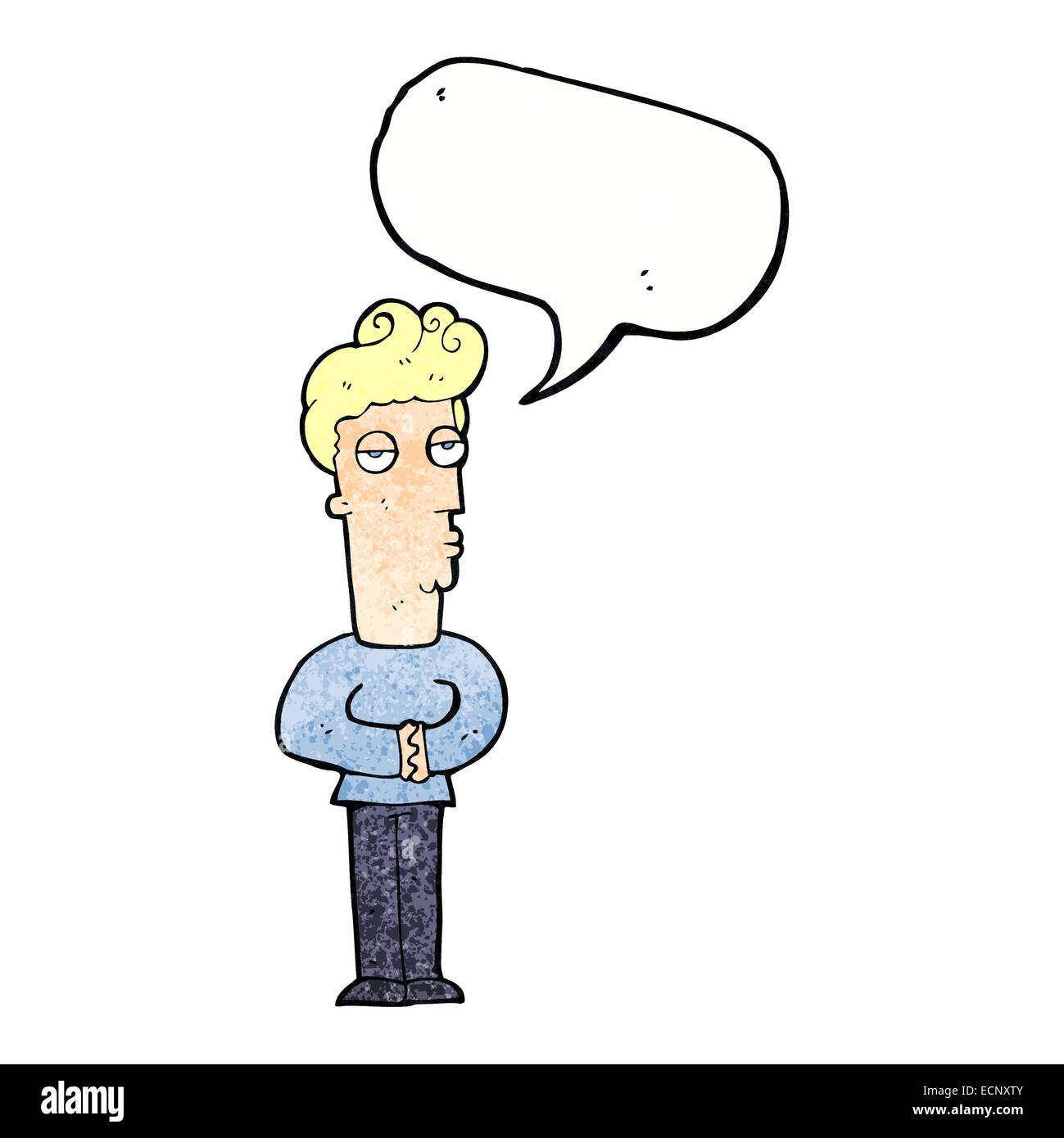 Arrogant man bored Stock Vector Images - Alamy