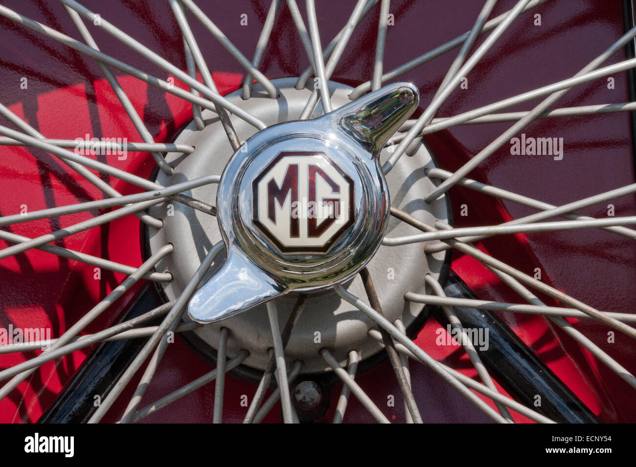 MG wheel spokes Stock Photo - Alamy