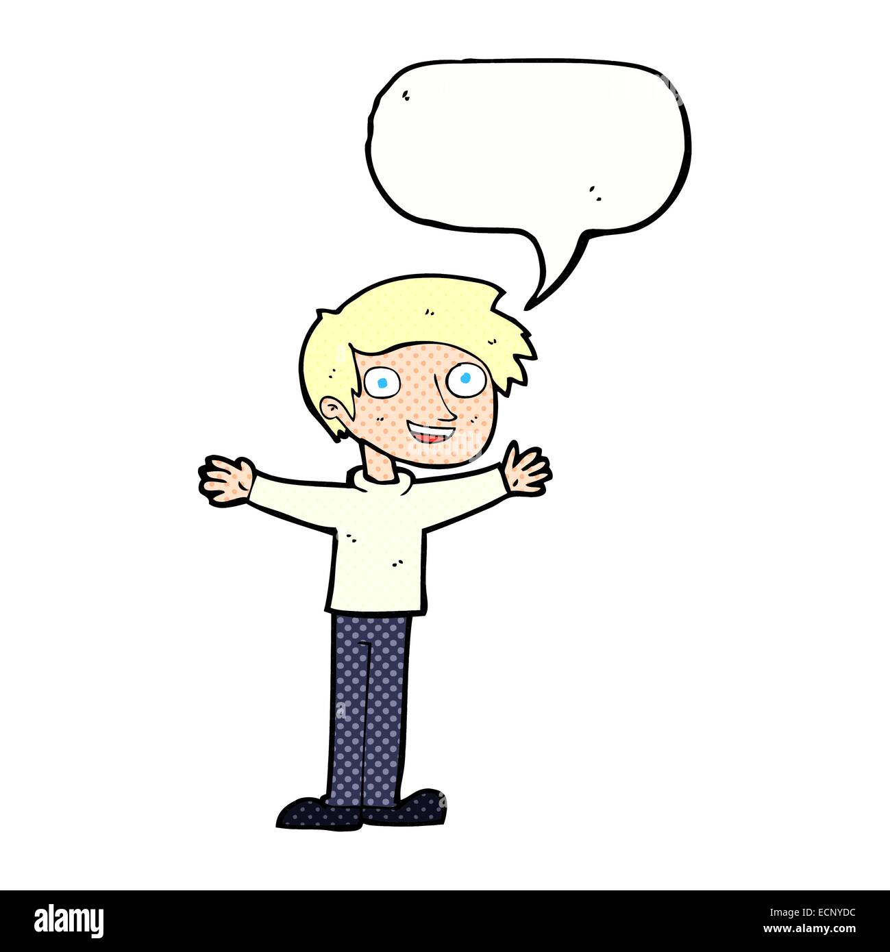 Cartoon enthusiastic man speech bubble hi-res stock photography and ...