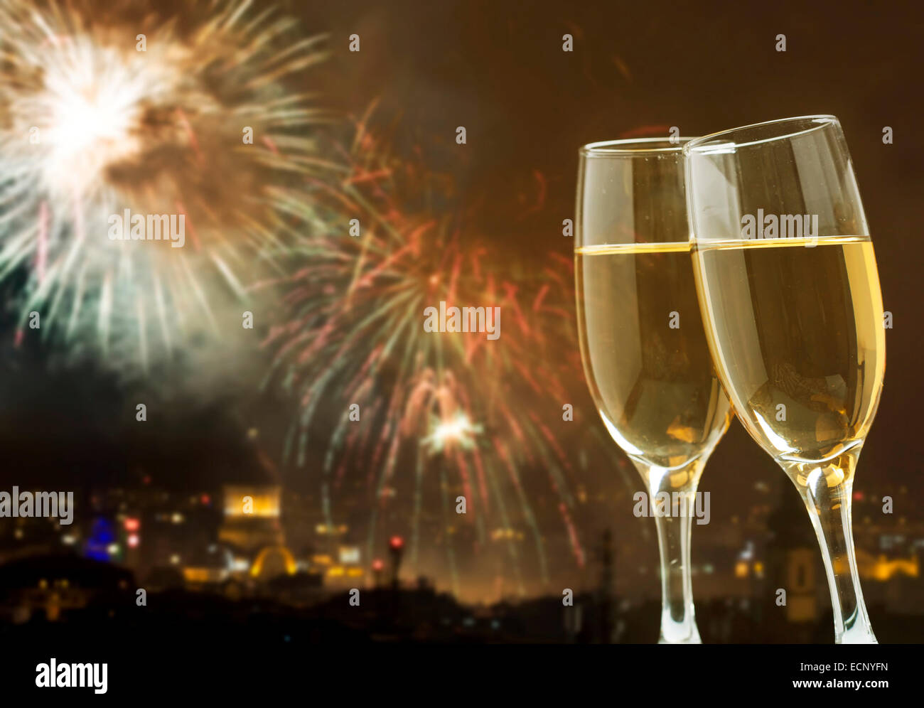 Fireworks fizz champagne hi-res stock photography and images - Alamy