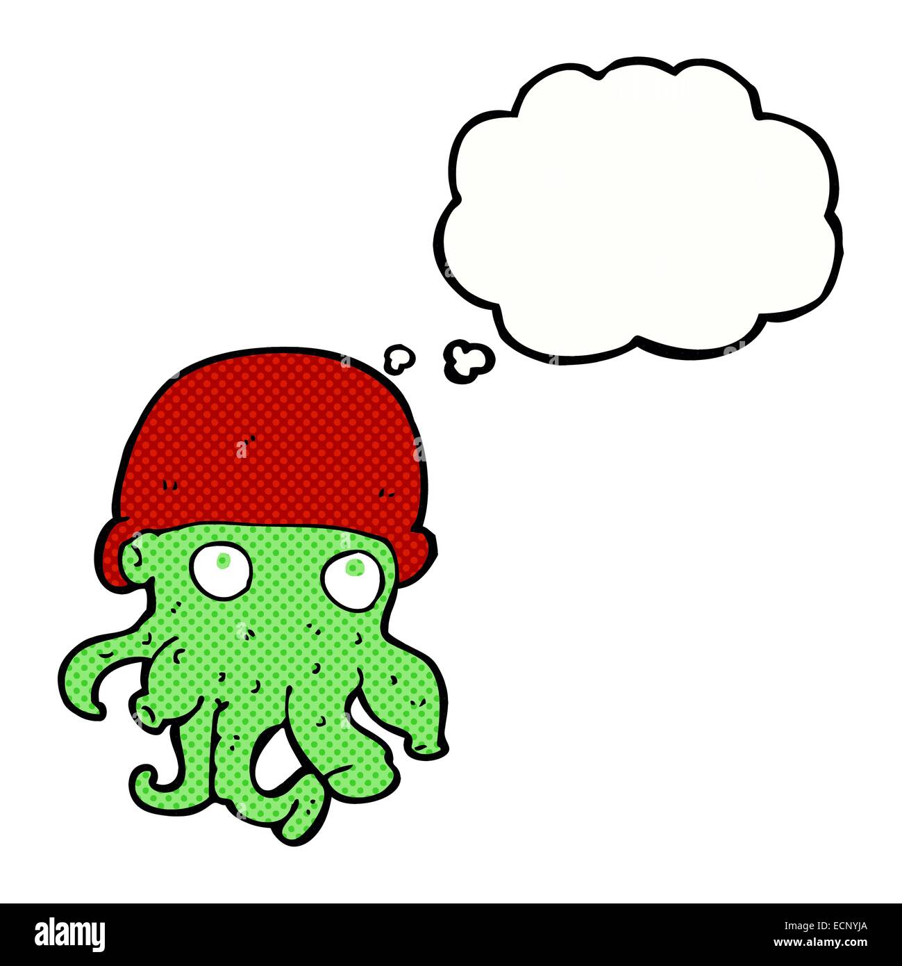 Cartoon alien head wearing hat hi-res stock photography and images - Alamy