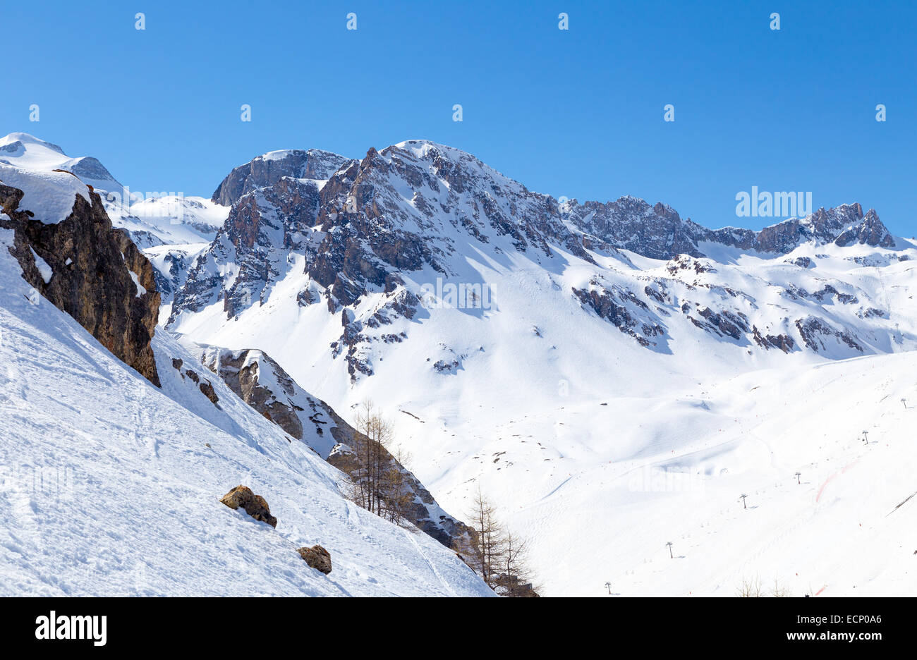 Slope with rocks Stock Photo - Alamy