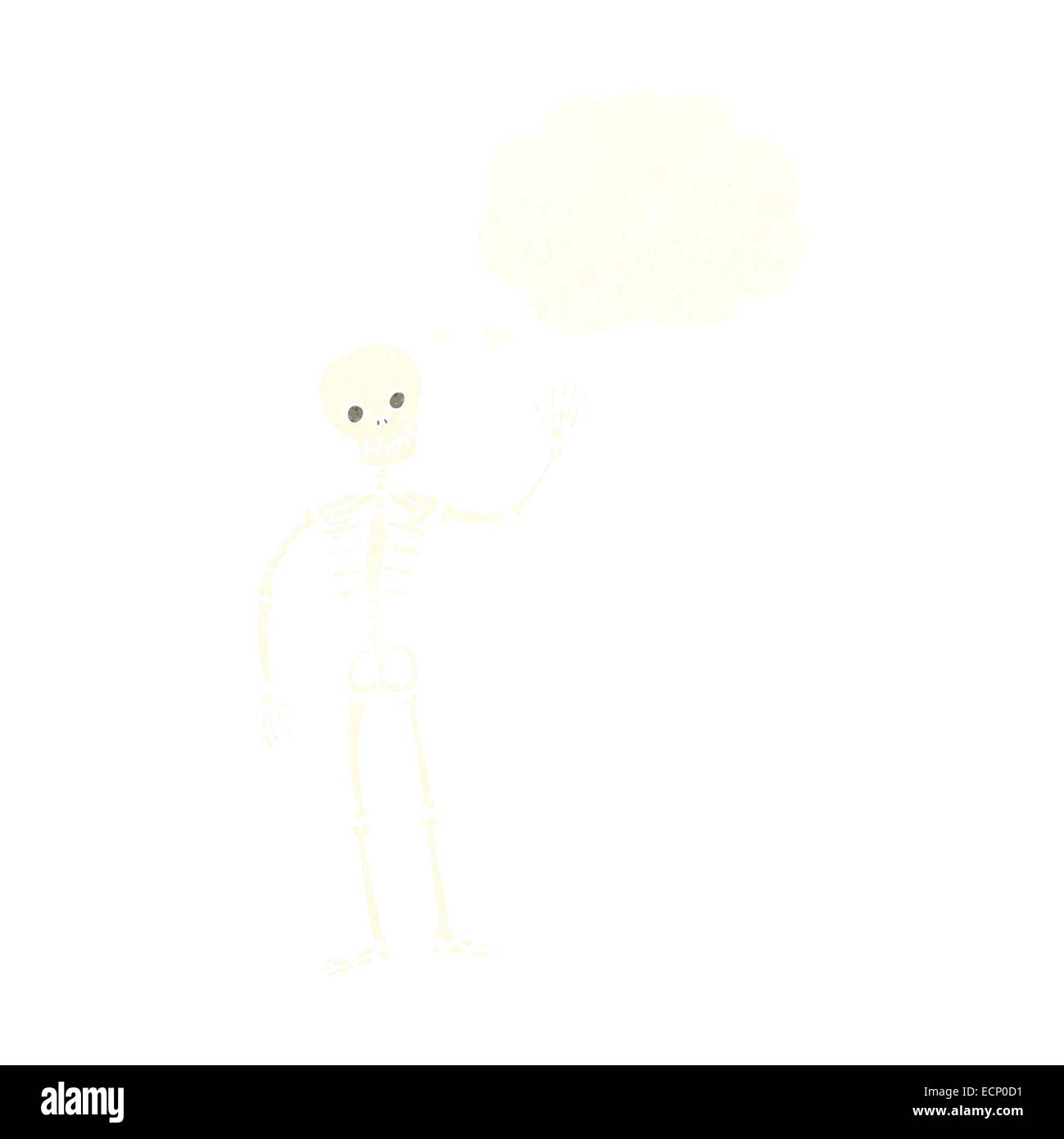 Drawing cute cartoon waving skeleton hi-res stock photography and ...