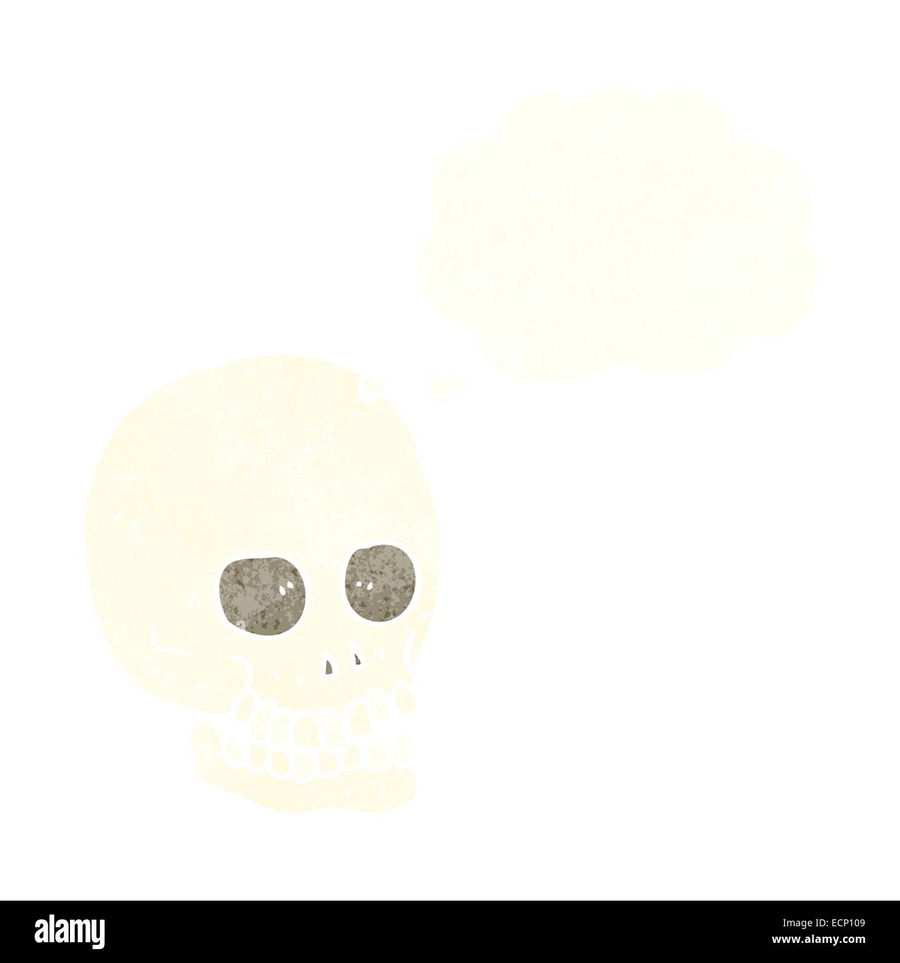 cartoon skull with thought bubble Stock Vector Image & Art - Alamy