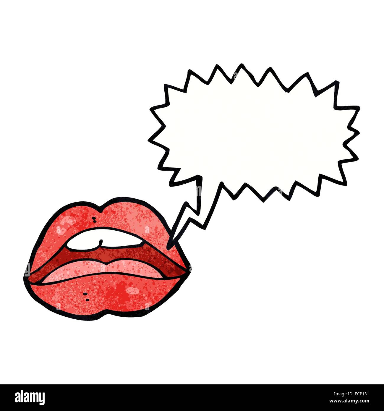 open mouth cartoon symbol with speech bubble Stock Vector Image & Art ...