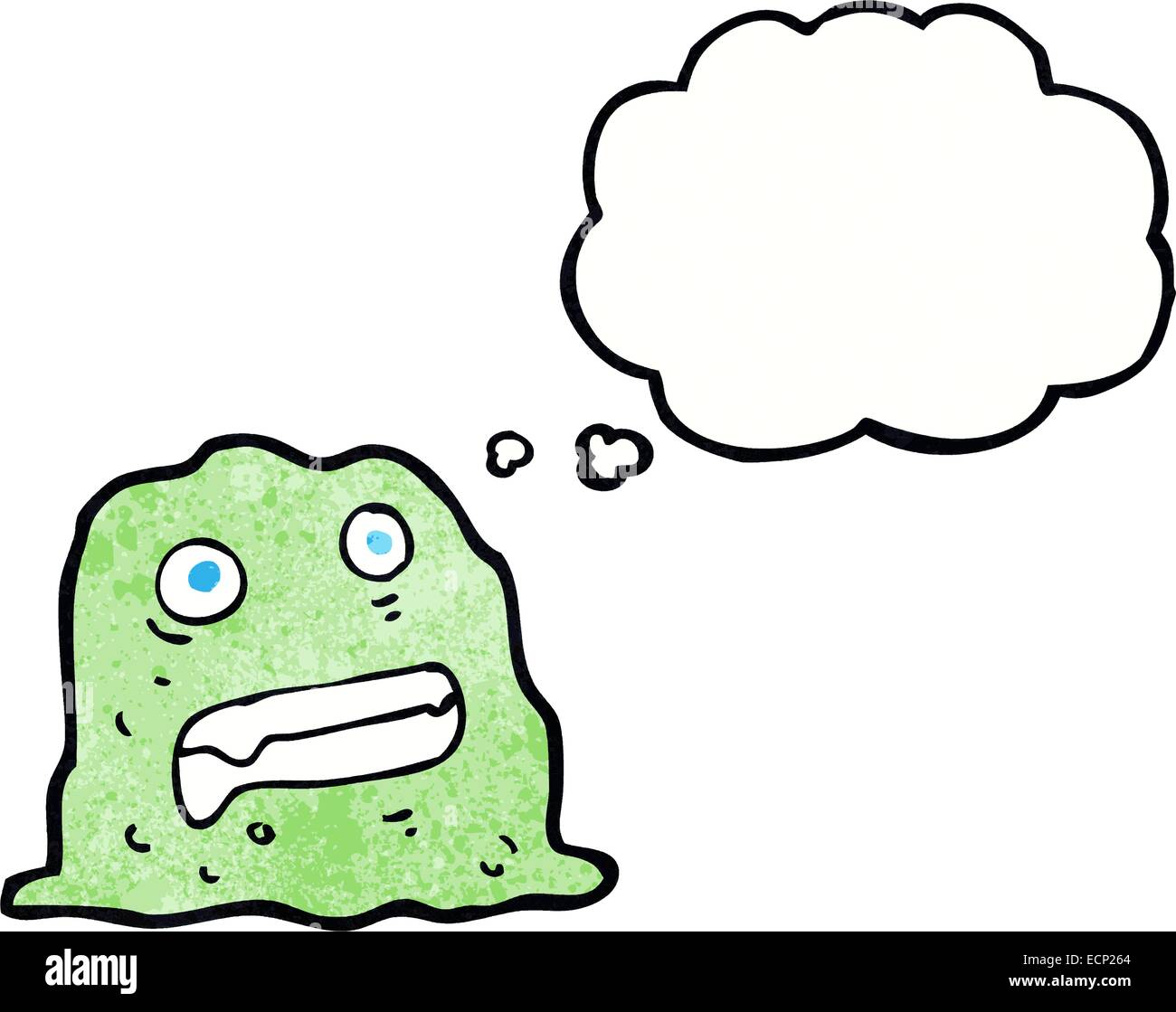 cartoon slime creature with thought bubble Stock Vector Image & Art - Alamy