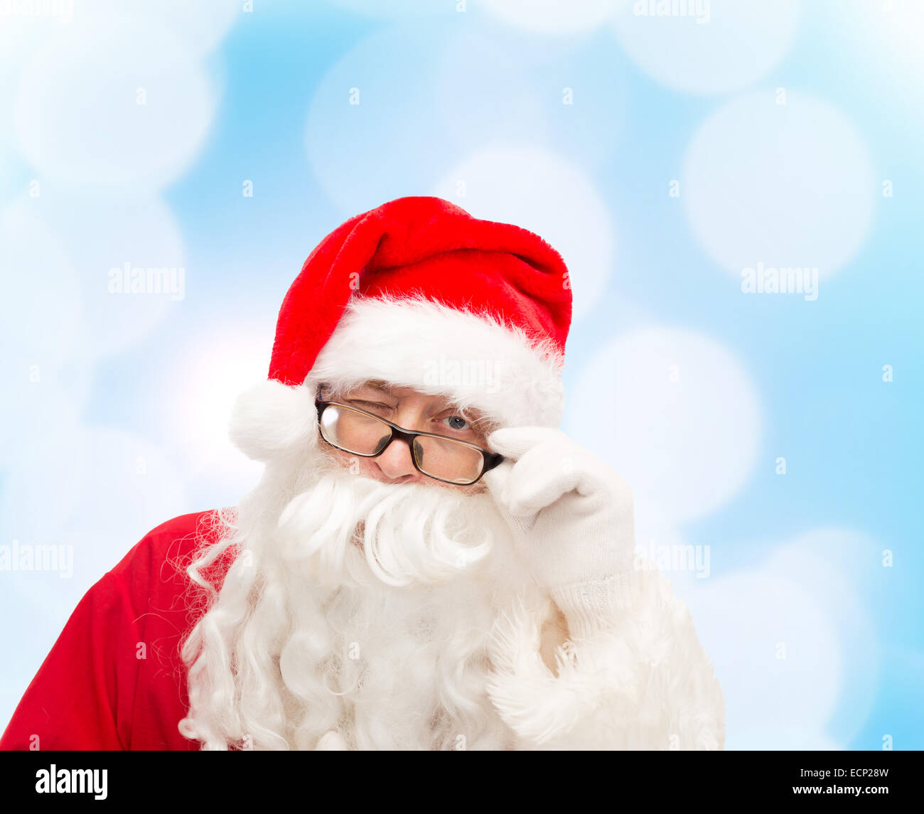 Winking santa hi-res stock photography and images - Alamy