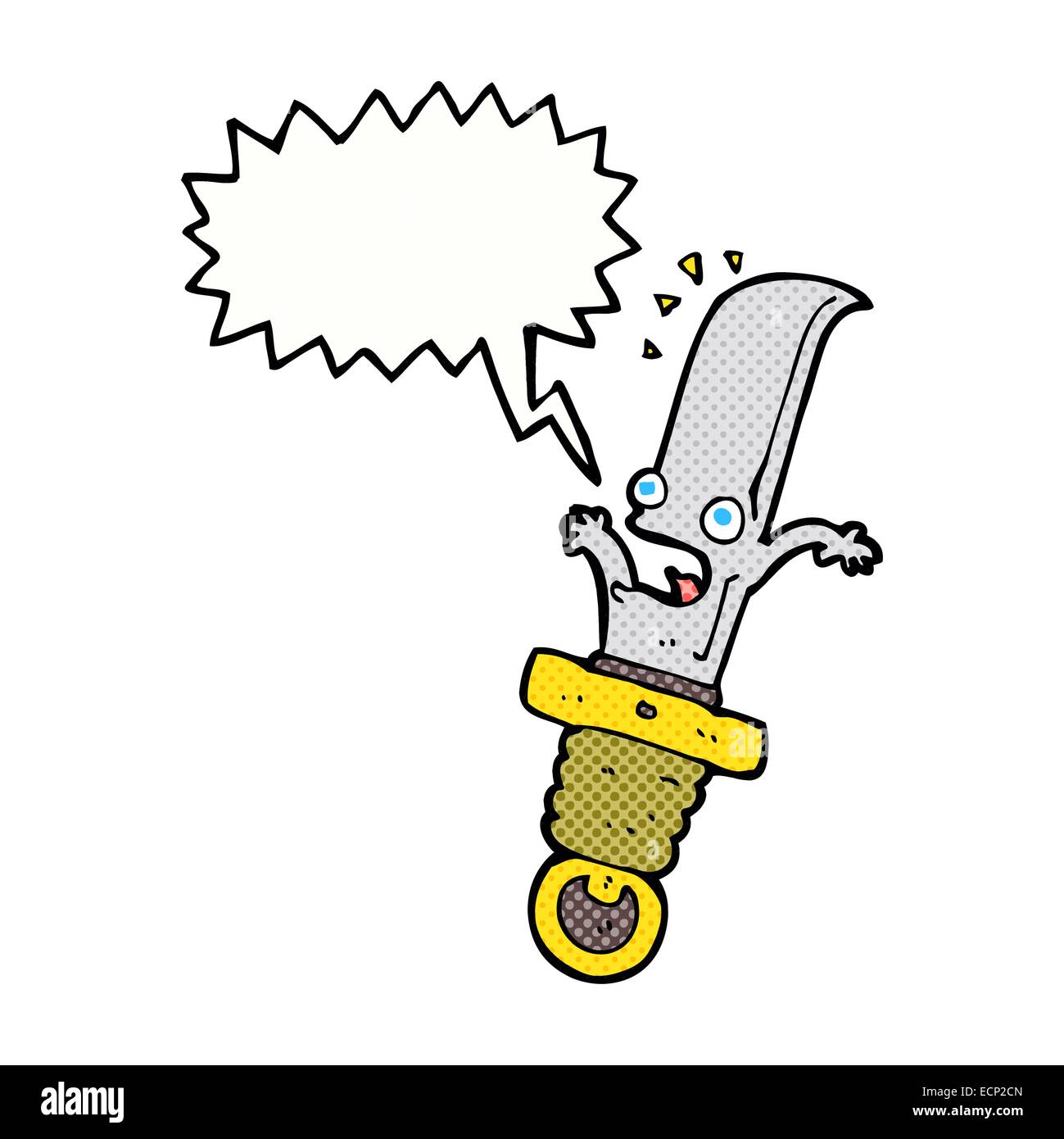 Cartoon frightened knife hi-res stock photography and images - Alamy