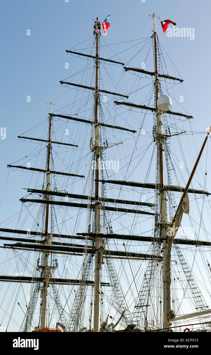 Three mast sailboat hi-res stock photography and images - Alamy