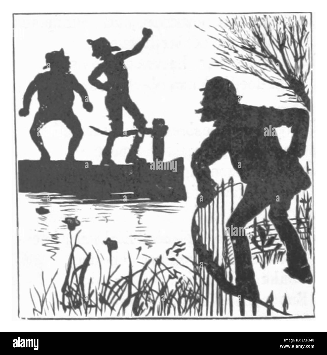 An illustration by Harry Furniss from 1885, depicting a key scene or ...