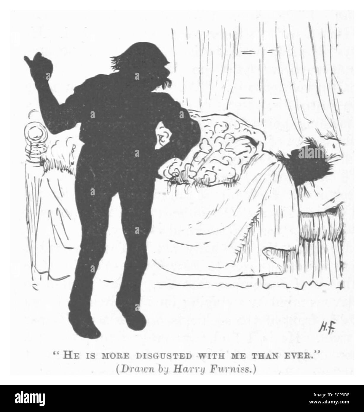 A caricature by British illustrator Harry Furniss, known for his ...