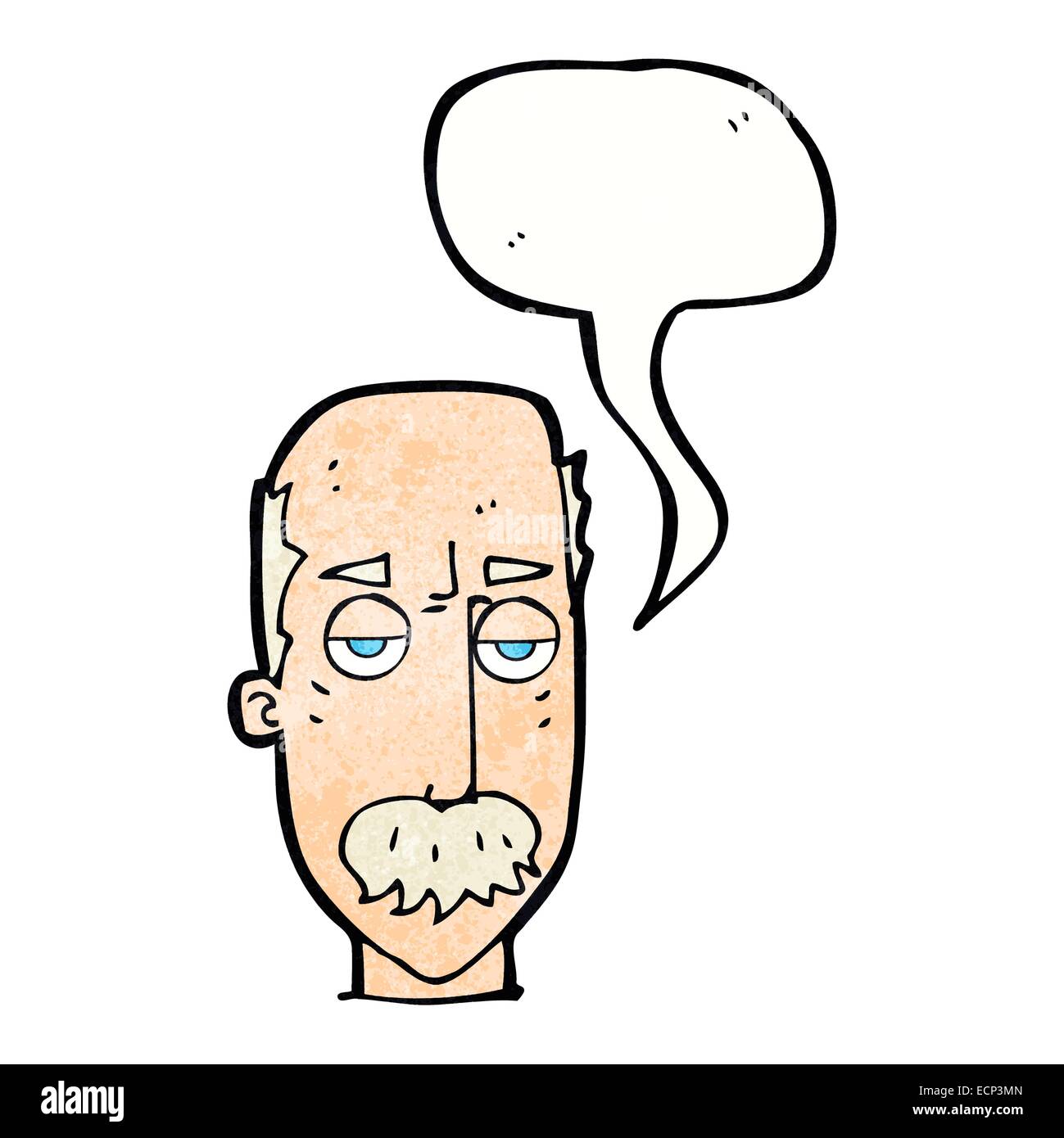 Cartoon bored old man Stock Vector Images - Alamy