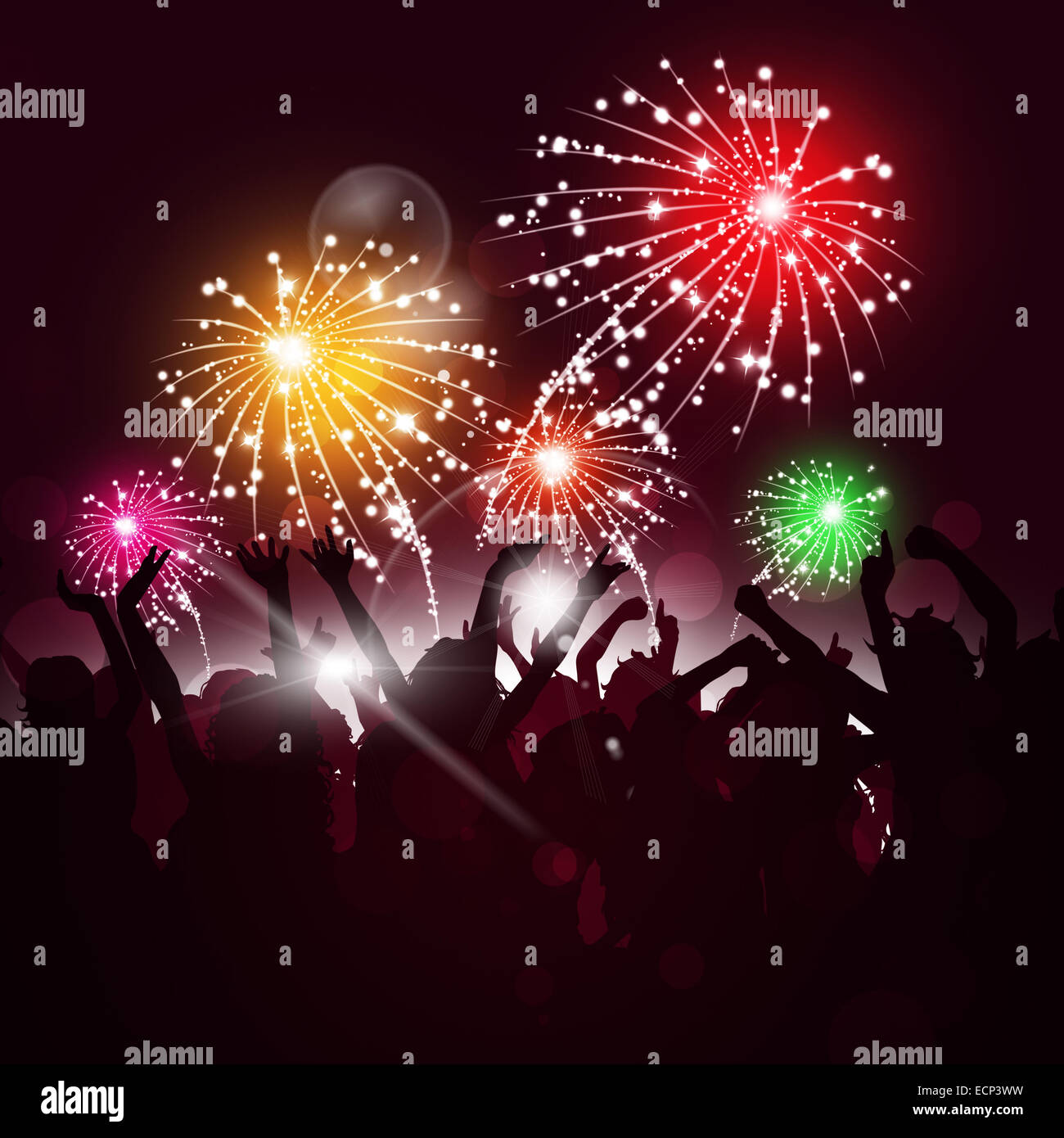 party fireworks celebration multicolor background for active holiday ...