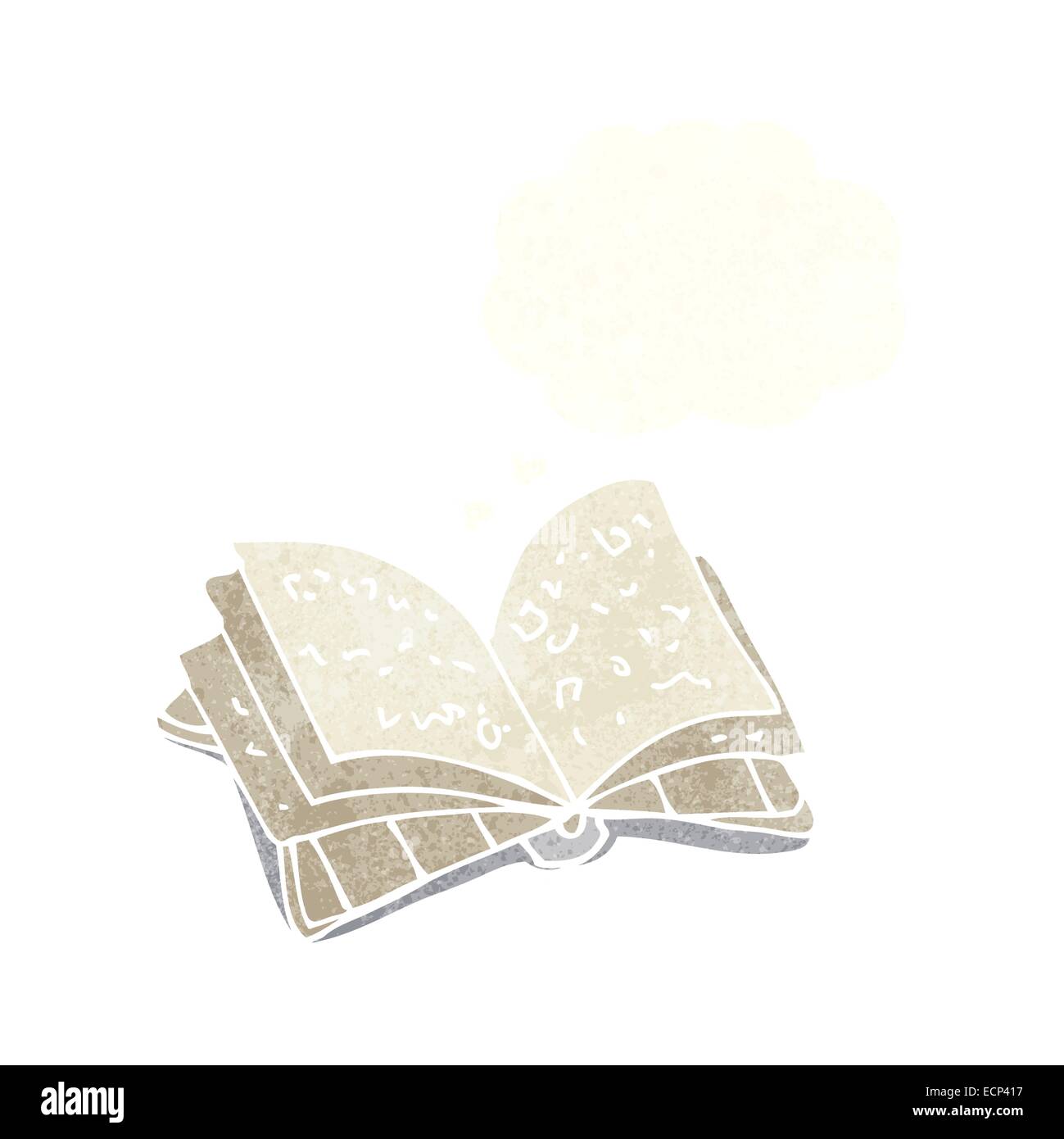 cartoon open book with thought bubble Stock Vector Image & Art - Alamy