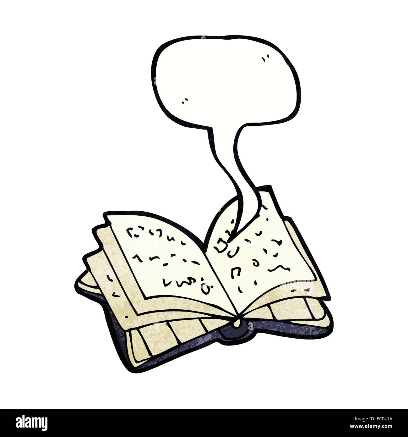 cartoon open book with speech bubble Stock Vector Image & Art - Alamy