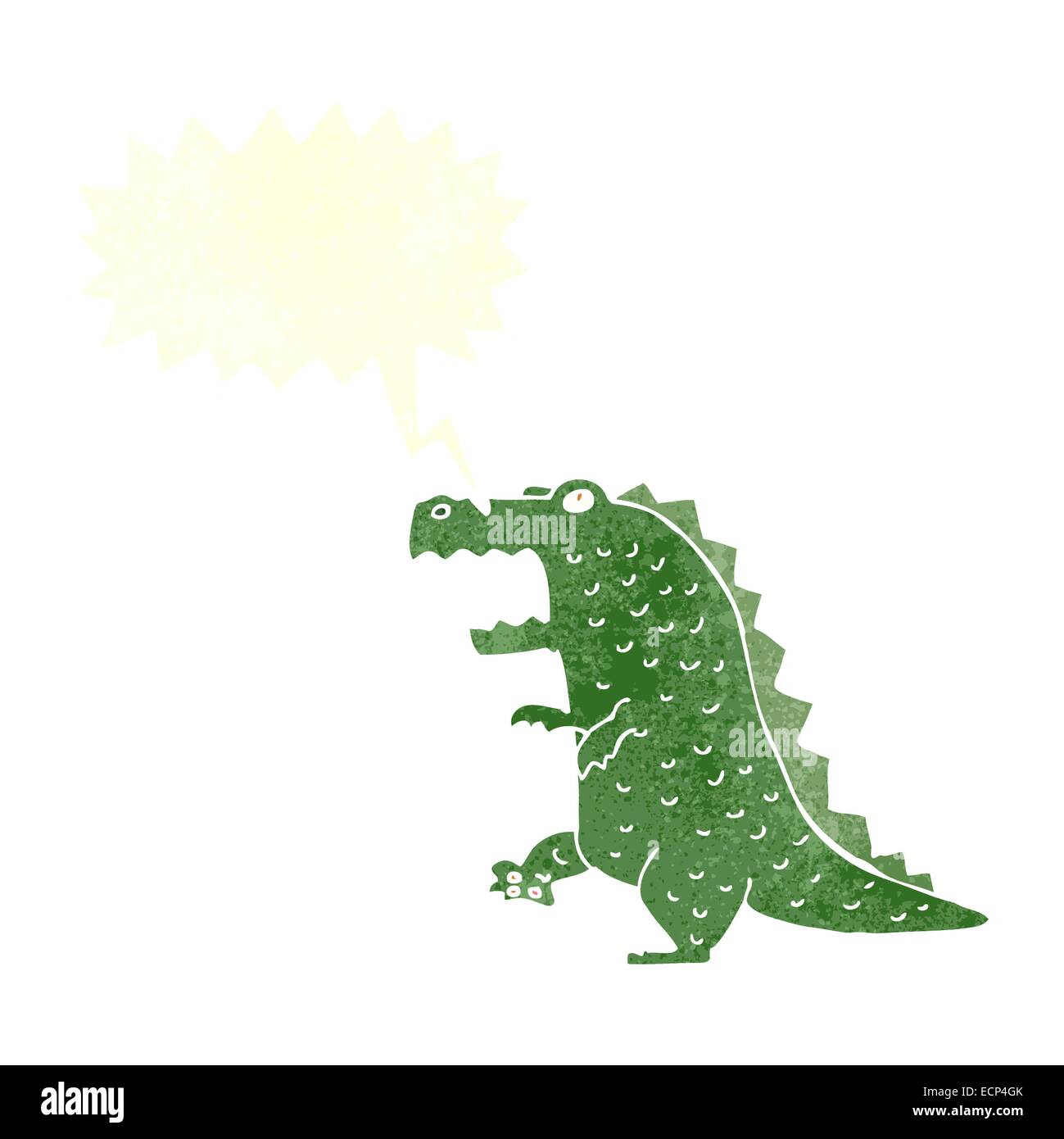 cartoon dinosaur with speech bubble Stock Vector Image & Art - Alamy