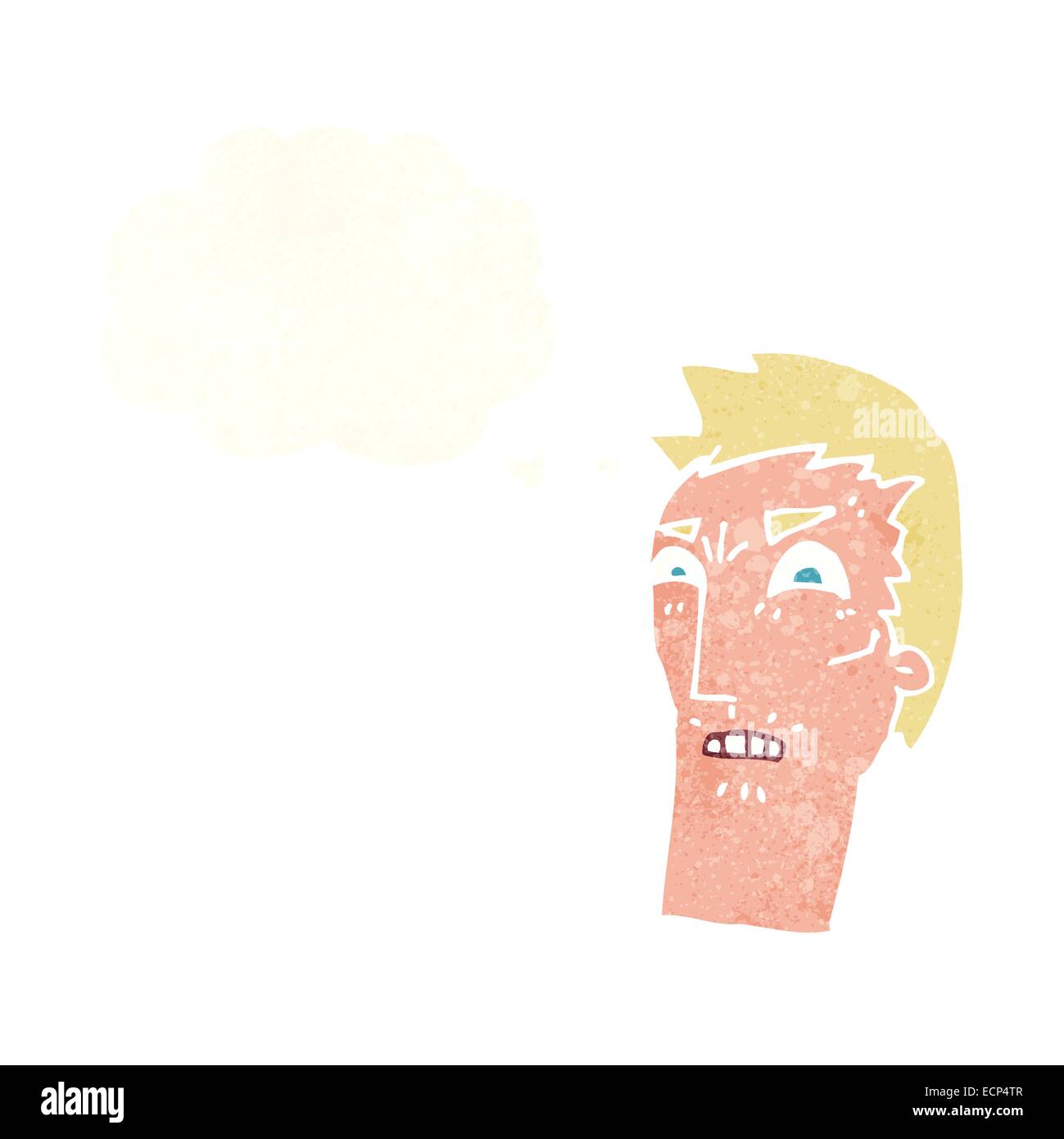 cartoon angry face with thought bubble Stock Vector Image & Art - Alamy