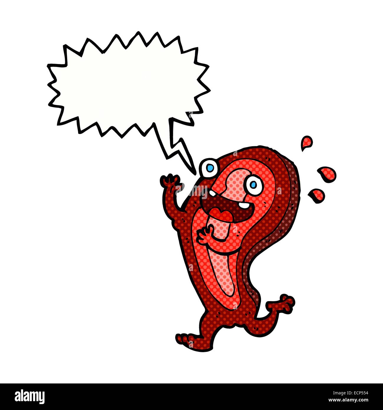 Cartoon character meat steak running hi-res stock photography and ...