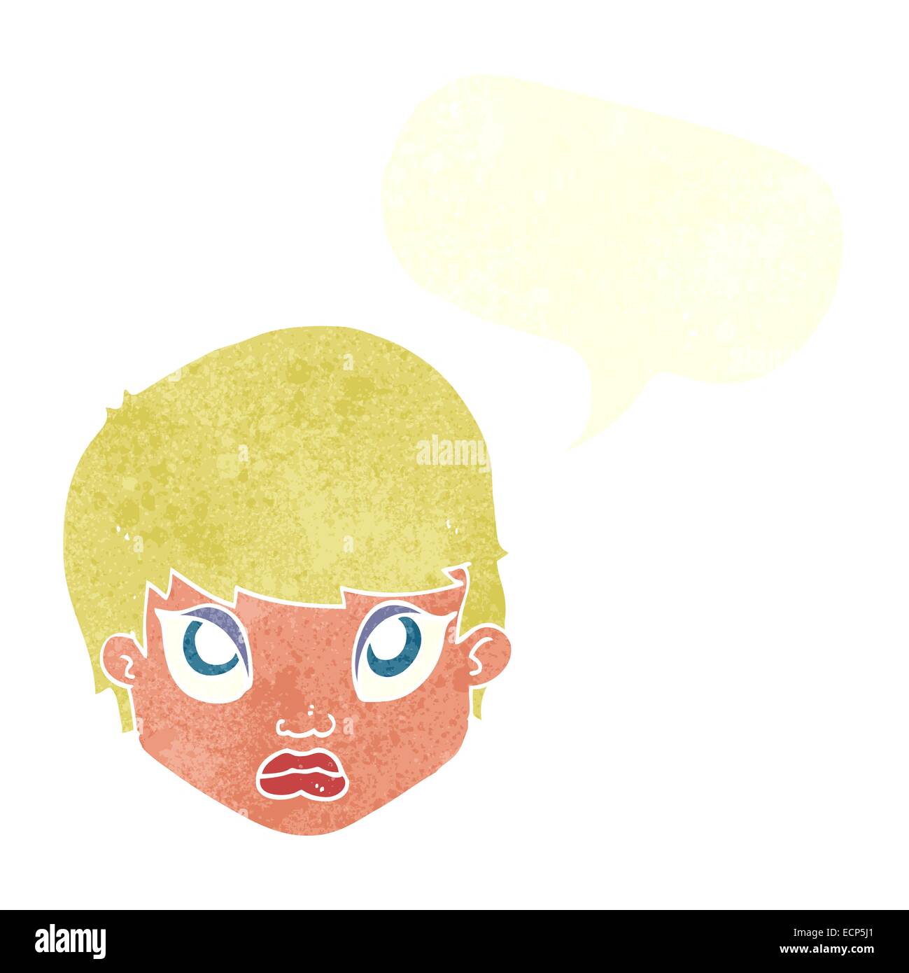 Sulking face Stock Vector Images - Alamy