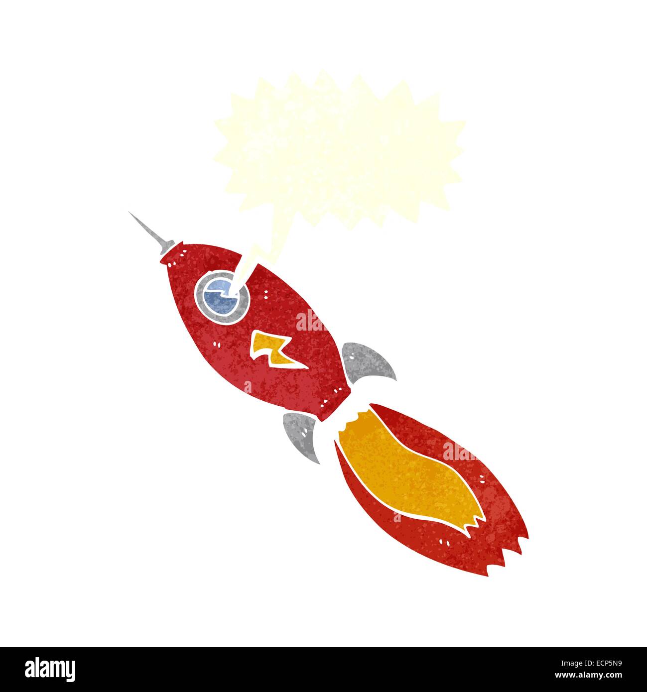 cartoon rocket with speech bubble Stock Vector Image & Art - Alamy