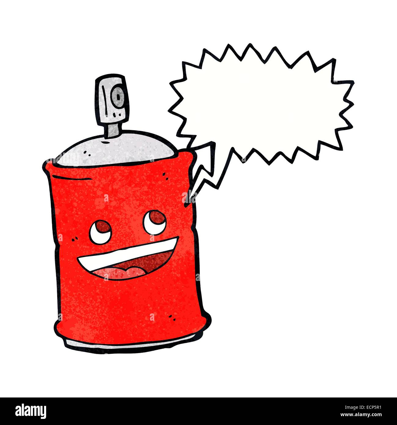 cartoon spray can with speech bubble Stock Vector Image & Art - Alamy