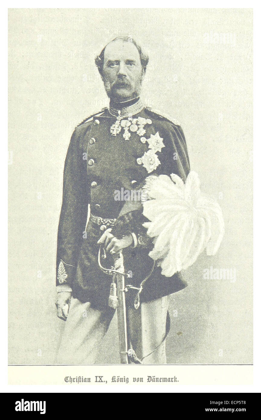 An 1889 portrait of King Christian IX of Denmark. The image provides a ...