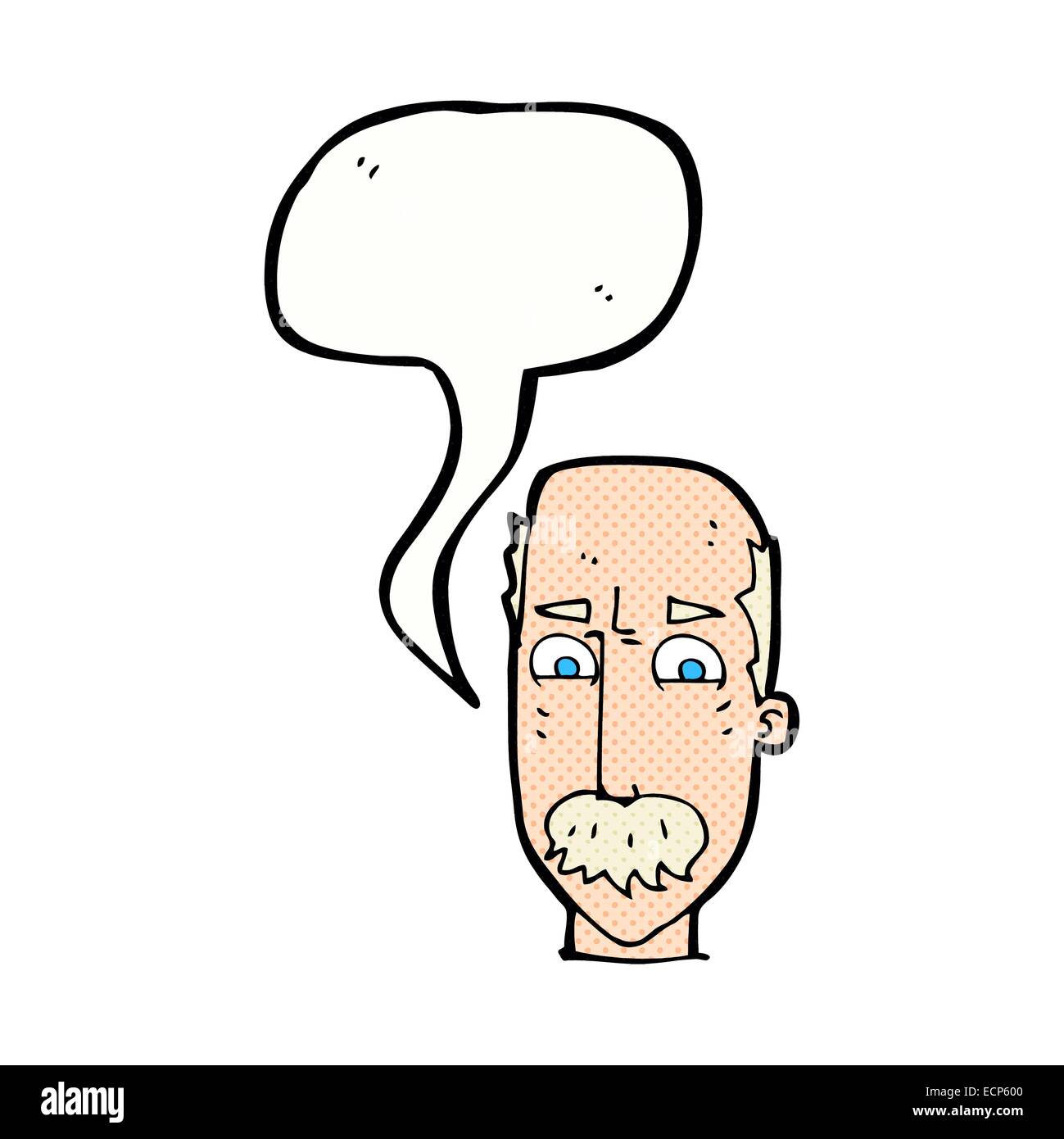 cartoon annnoyed old man with speech bubble Stock Vector Image & Art ...
