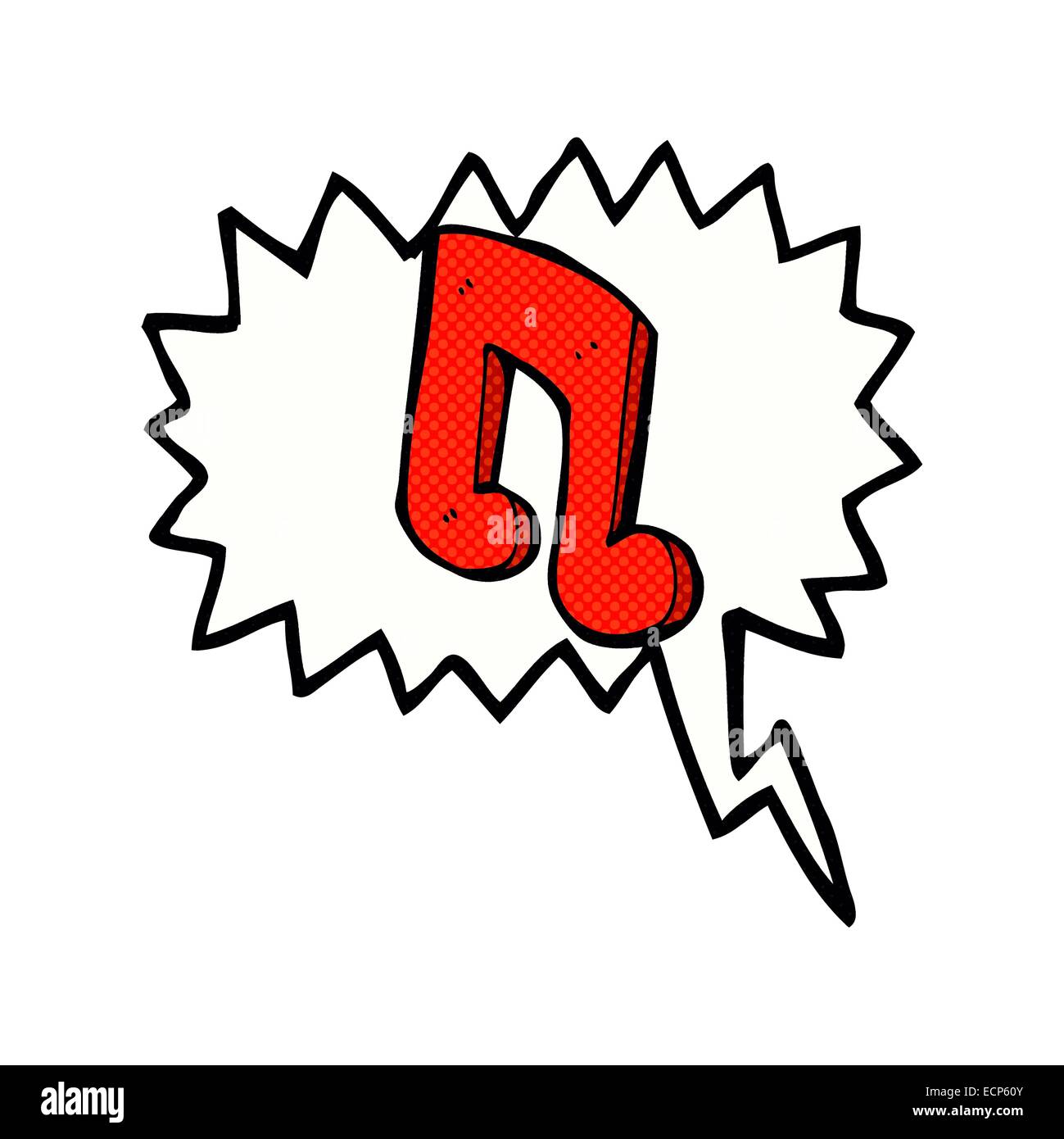 cartoon musical note with speech bubble Stock Vector Image & Art - Alamy