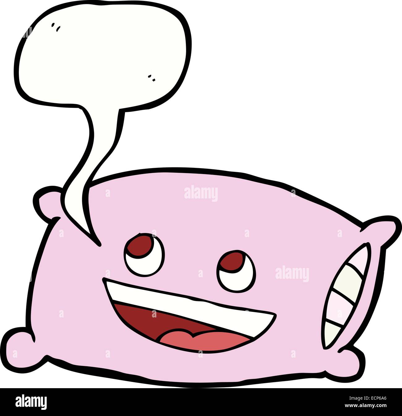 cartoon pillow with speech bubble Stock Vector Image & Art - Alamy