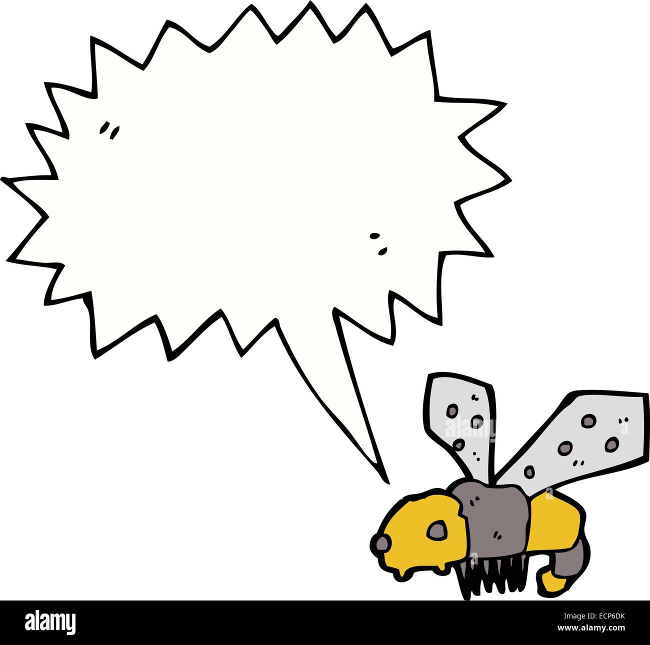 cartoon bee with speech bubble Stock Vector Image & Art - Alamy