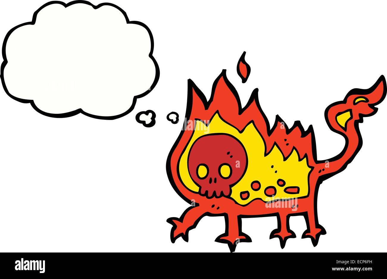Cartoon little fire demon hi-res stock photography and images - Alamy