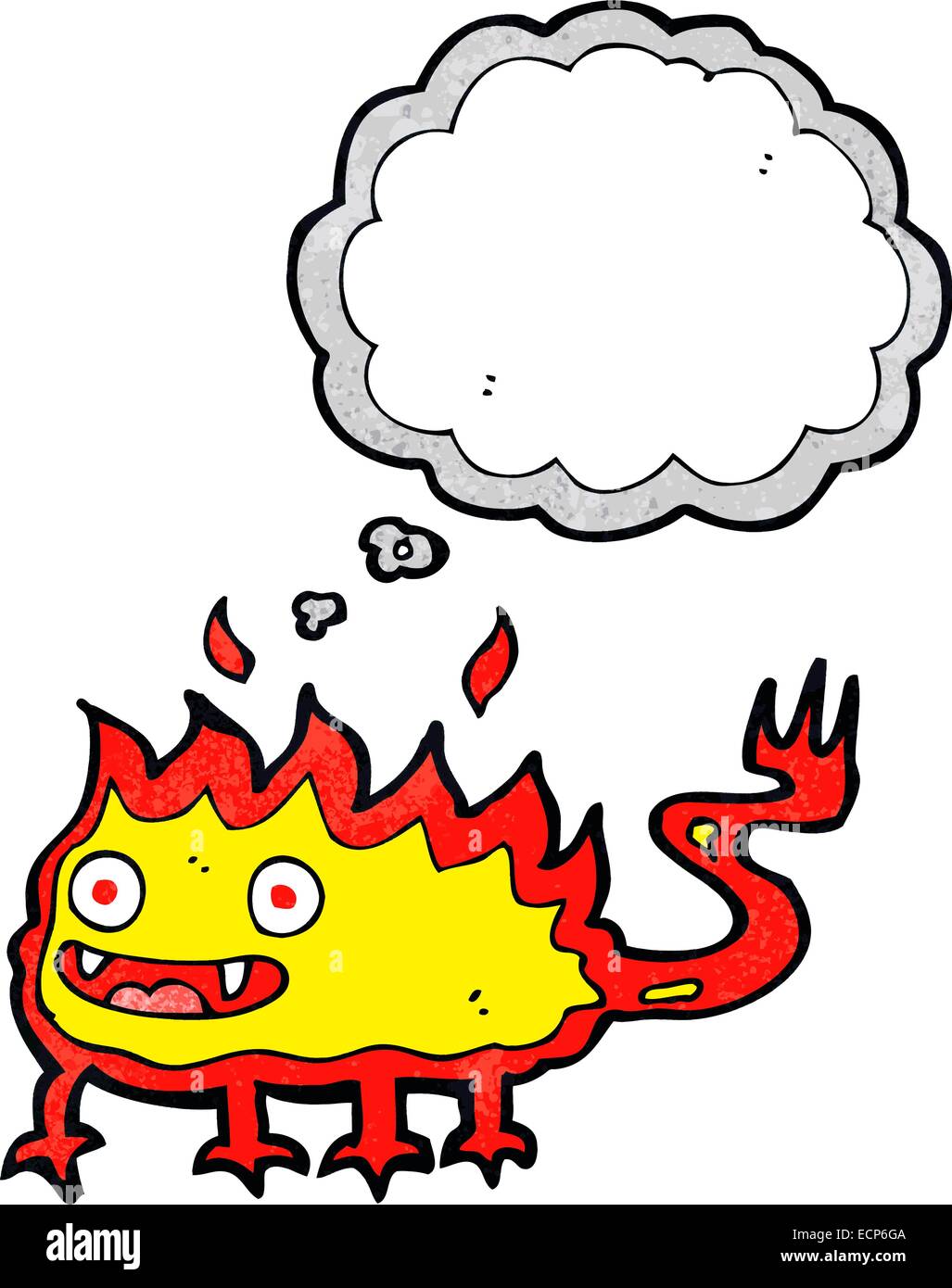 Cartoon little fire demon hi-res stock photography and images - Alamy