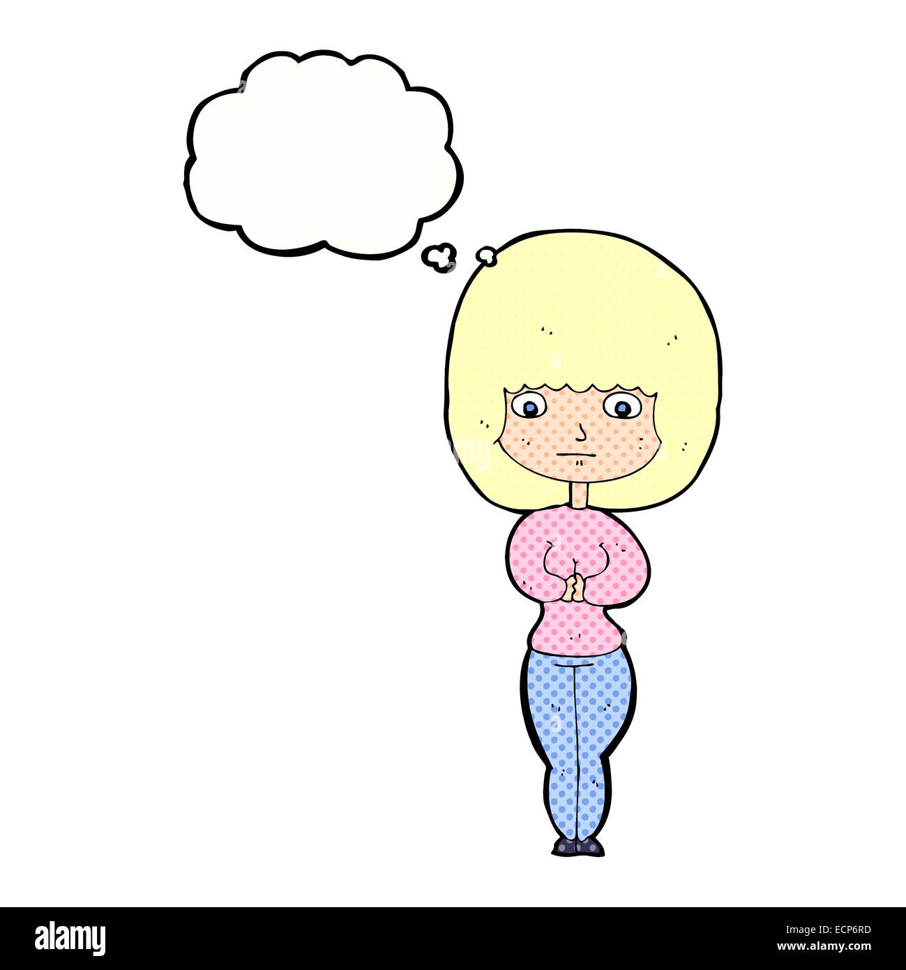 Shy woman bubble hi-res stock photography and images - Alamy